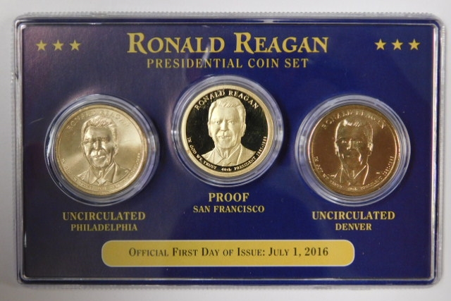 First Day of Issue! - 2016 Ronald Reagan Presidential Coin Set ...