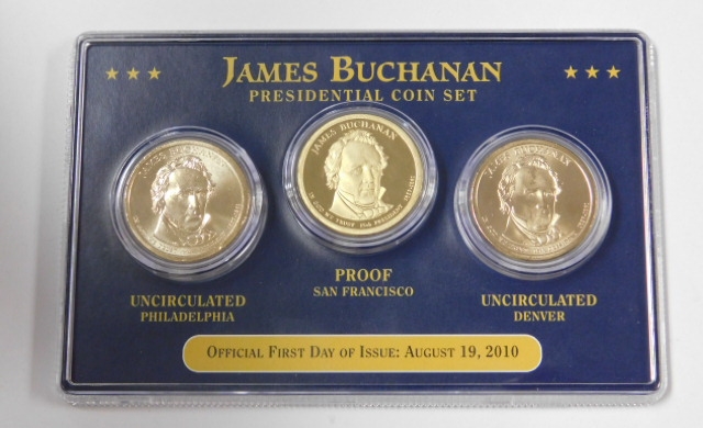 First Day of Issue! - 2010 James Buchanan Presidential Coin Set ...