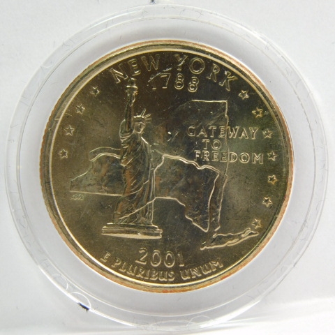 2001 Colorized New York Commemorative State Quarter - 2nd Anniversary ...