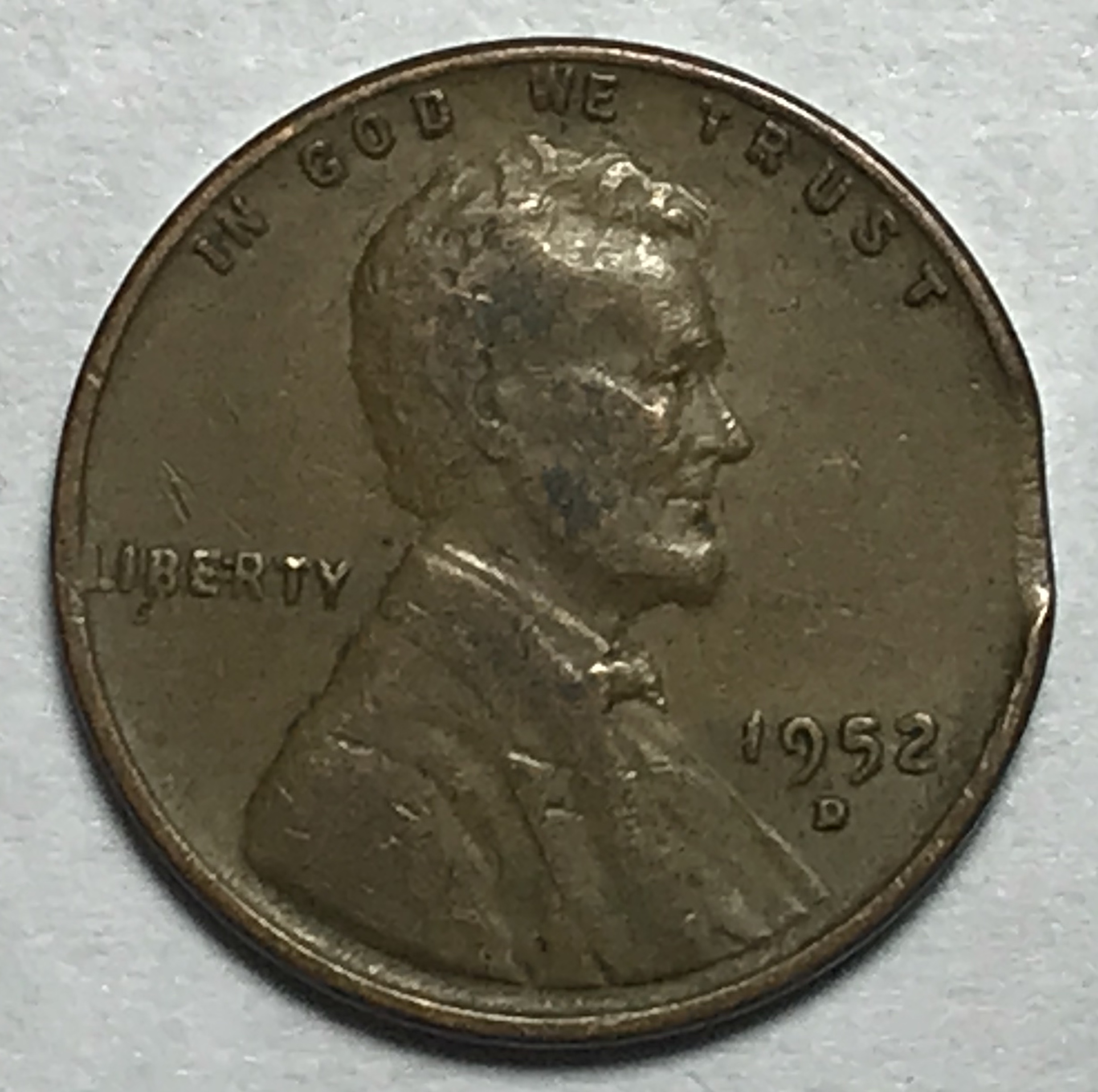 Mint Error 1952-D Lincoln Wheat Cent Clip Error | Property Room