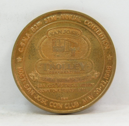 California State Numismatic Association Commemorative Medal/Coin - 1988 ...