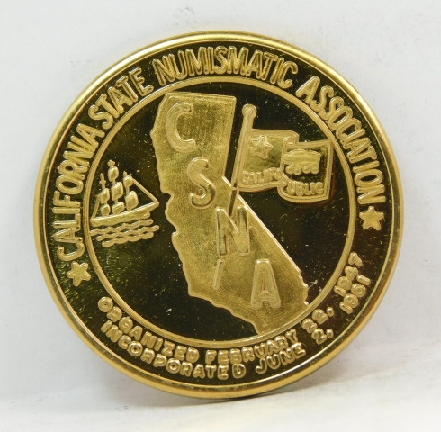 California State Numismatic Association Commemorative Medal/Coin - 1994 ...