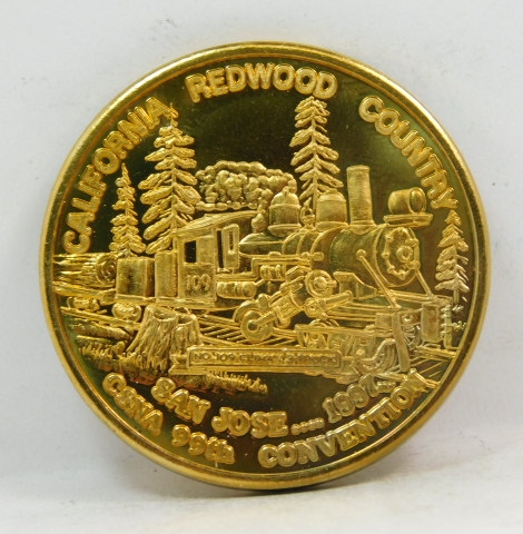California State Numismatic Association Commemorative Medal/Coin - 1997 ...