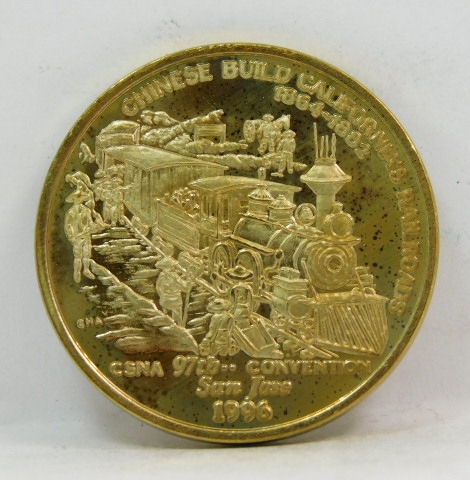 California State Numismatic Association Commemorative Medal/Coin - 1996 ...