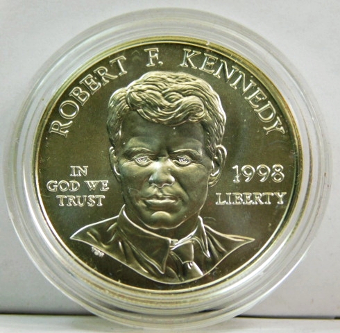 1998-S Uncirculated Robert F. Kennedy Commemorative Silver Dollar - In ...