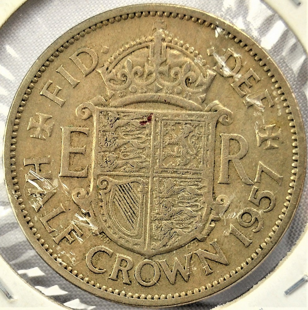 Great Britain 1957 1/2 Crown KM-907 | Property Room