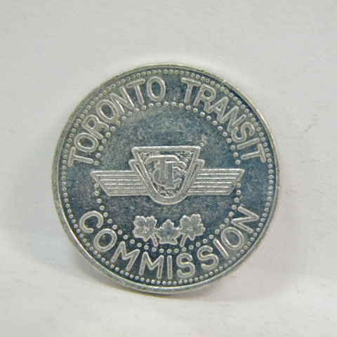 Toronto Transit Token - 0.5" Diameter | Property Room