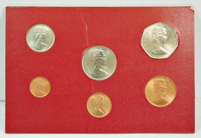 British Early 1970's "First Complete Set Of Decimal Coins" Set ...