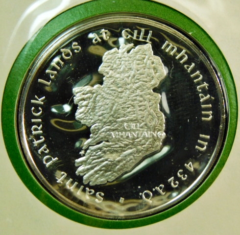 1972 St. Patrick's Day Commemorative Silver Medal and Cachet - In ...