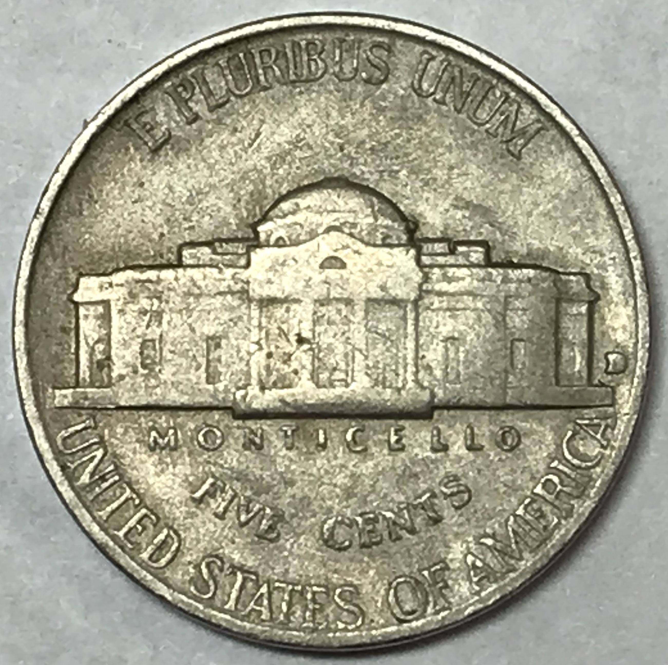 1938D Jefferson Nickel - First Year of Issue - Denver Minted | Property ...