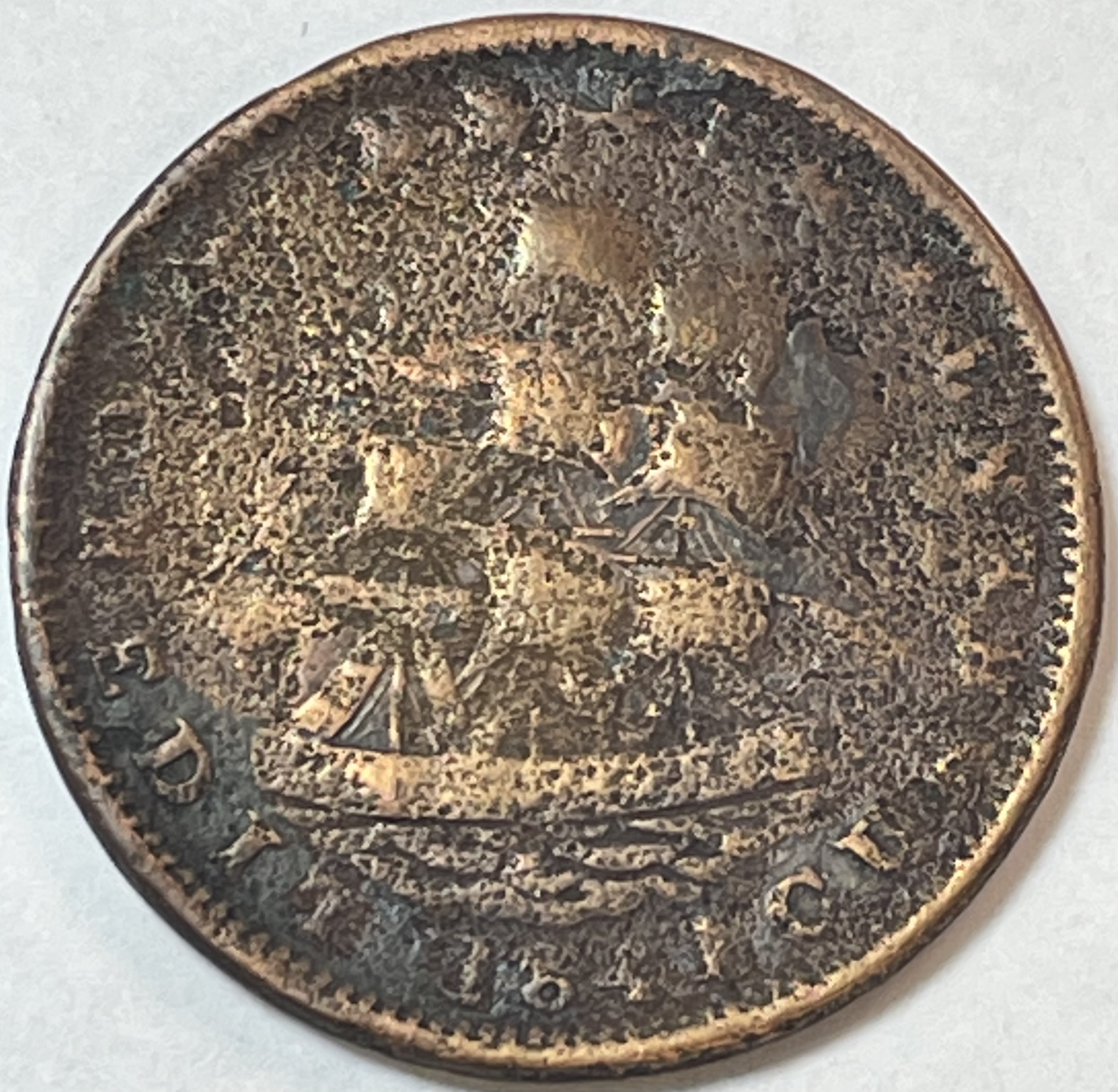 1841 Daniel Webster - Van Buren Hard Times Token | Property Room