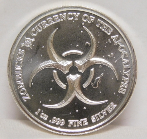 2019 $50 Zombucks The Saint 1 oz .999 Fine Silver - Currency of the ...