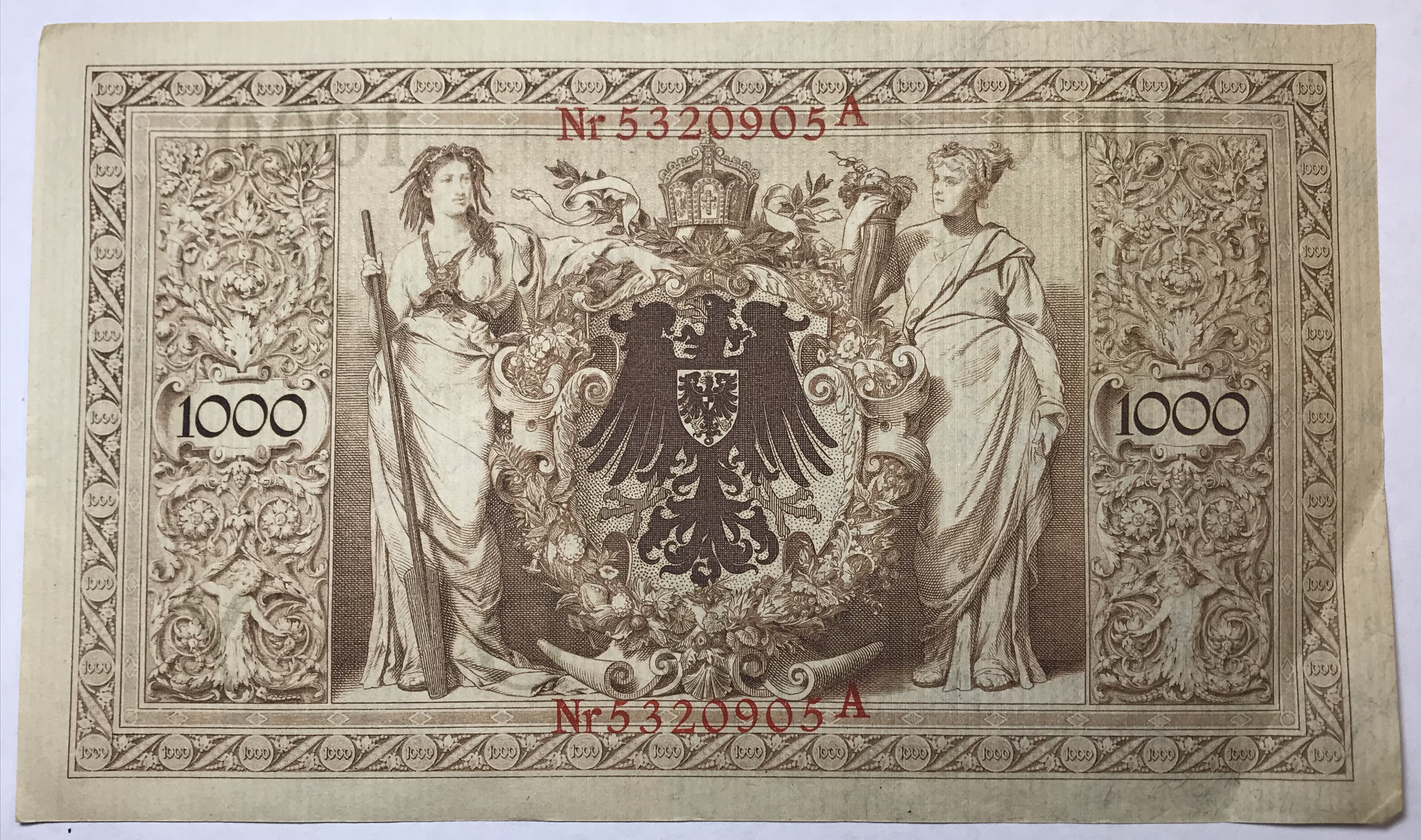1910 Germany 1000 Mark Reichsbanknote | Property Room