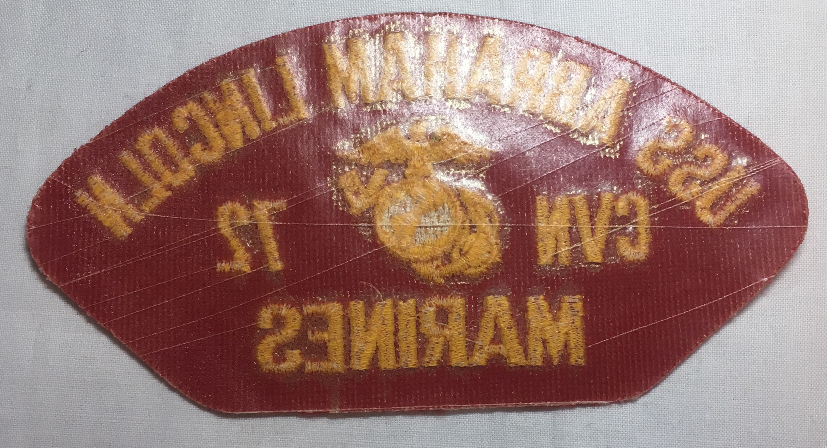 Commemorative Patch - USS Abraham Lincoln CVN 72 - Marines | Property Room