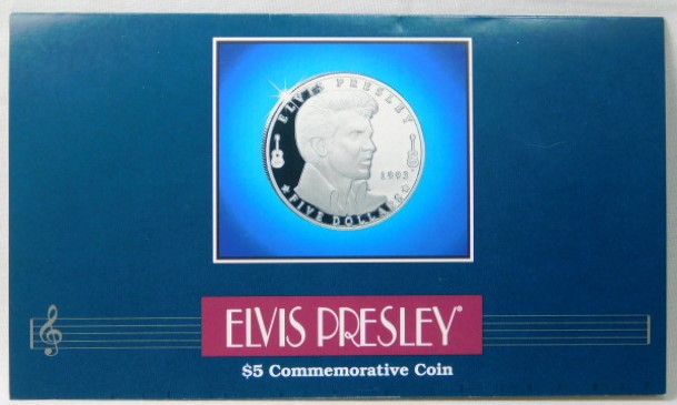 1993 Elvis Presley $5 Commemorative Coin - Minted in the Marshall ...
