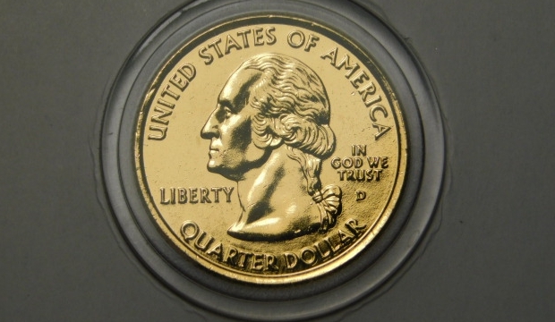 2001-P 24K Gold-Layered Kentucky Commemorative State Quarter - In ...