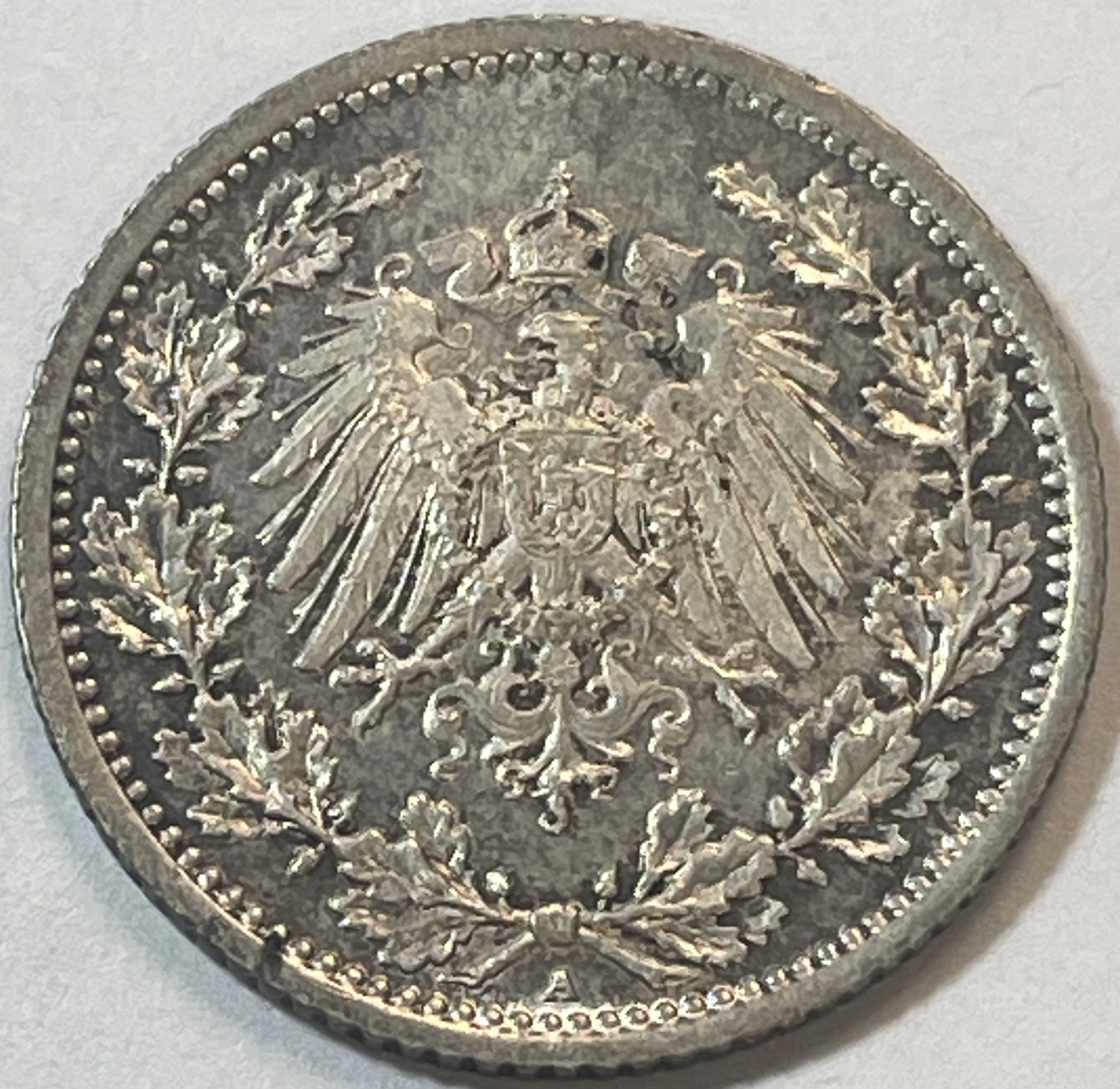 1905A German SILVER 1/2 Mark - HIGH GRADE | Property Room