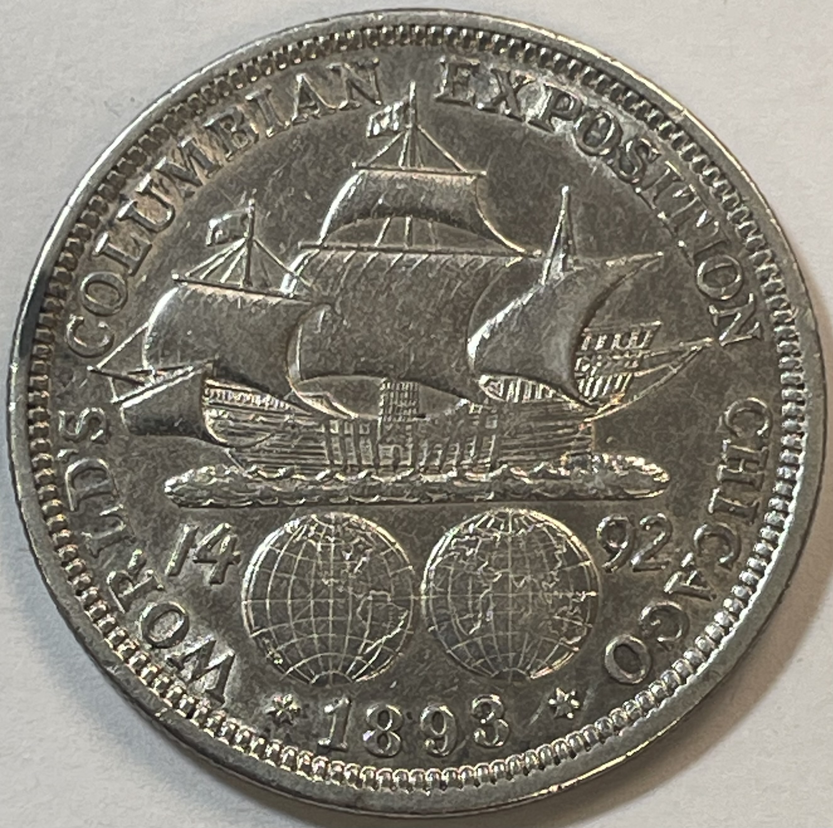 1893 Columbian Exposition Chicago World's Fair Silver Commemorative ...