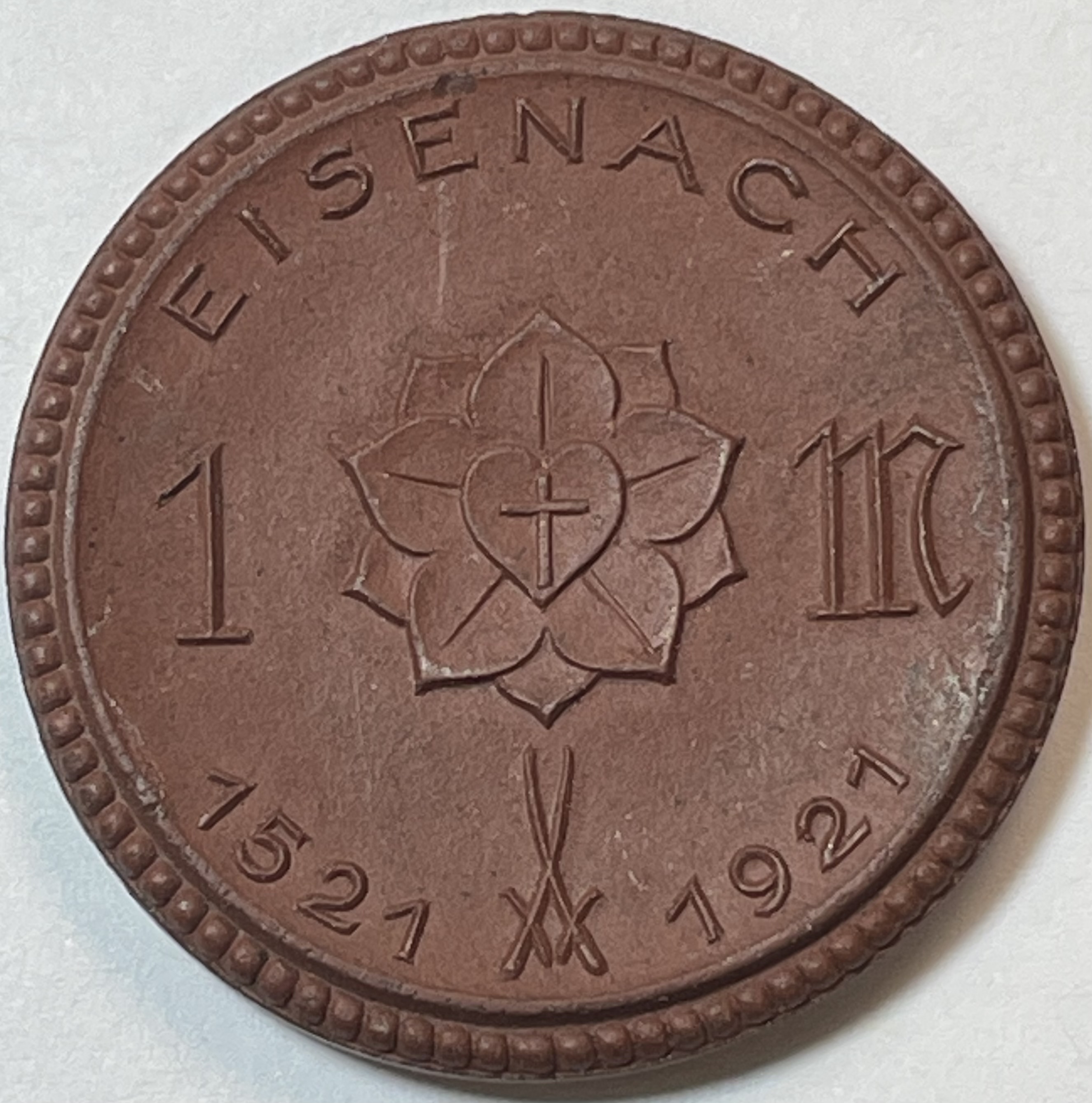 RARE 1921 Germany City of Eisenach - Federal State of Thuringia ...