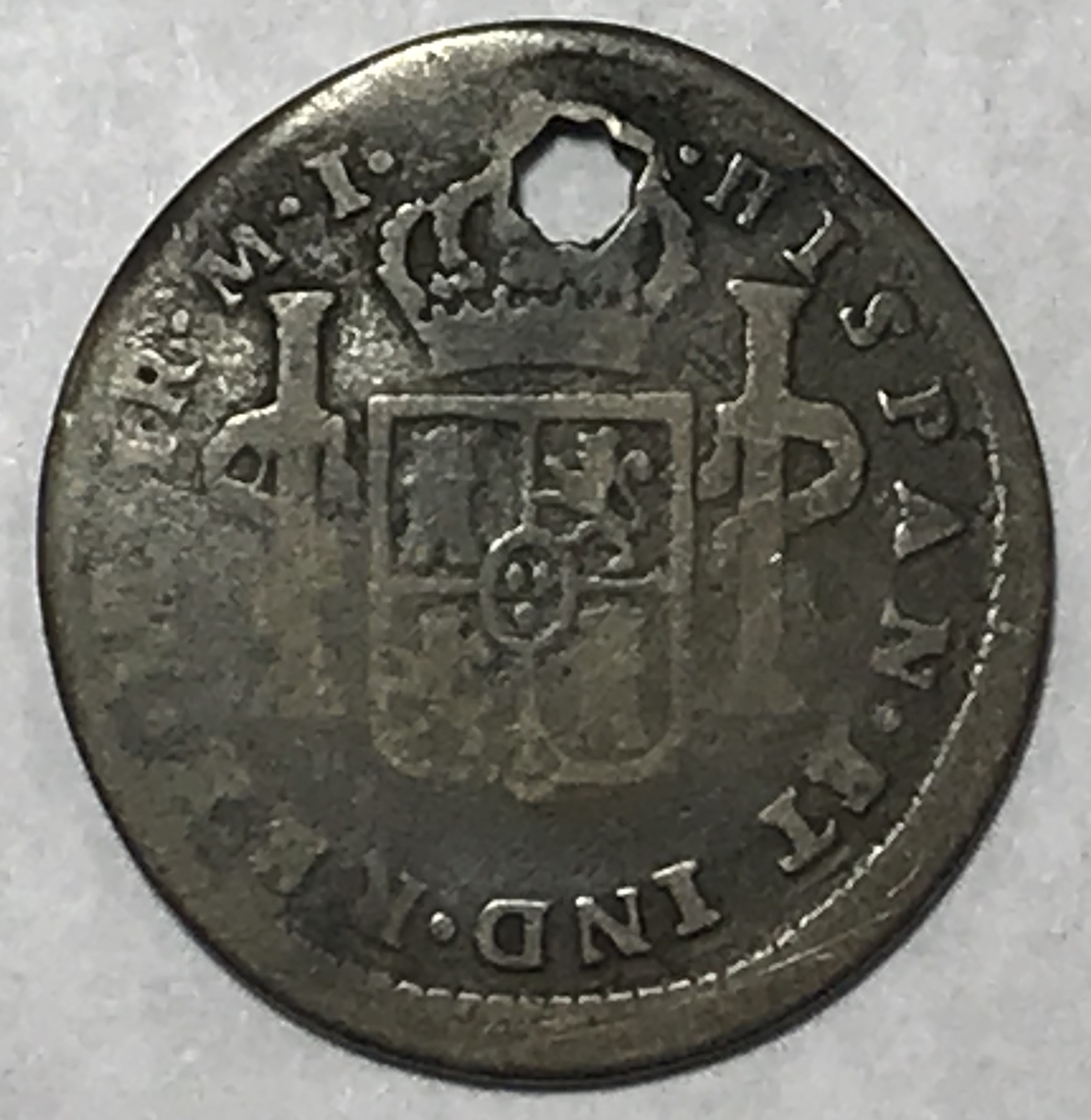 1782 Peru Spanish Colonial Silver 1 Real | Property Room