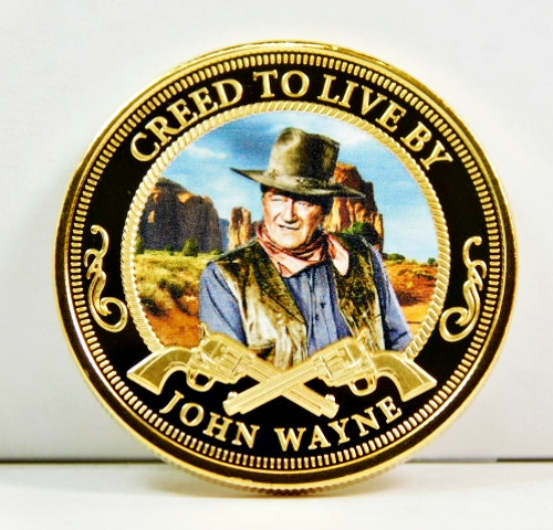 2018 24K Layered Proof 2000 Limited Mintage John Wayne Coin-"Creed To ...