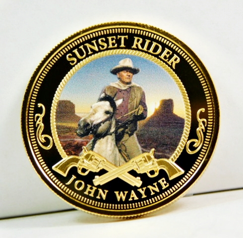 2018 24K Layered Proof 2000 Limited Mintage John Wayne Coin-"Sunset ...