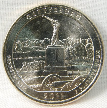 2011 National Park Series Quarter - Brilliant Uncirculated - Gettysburg ...