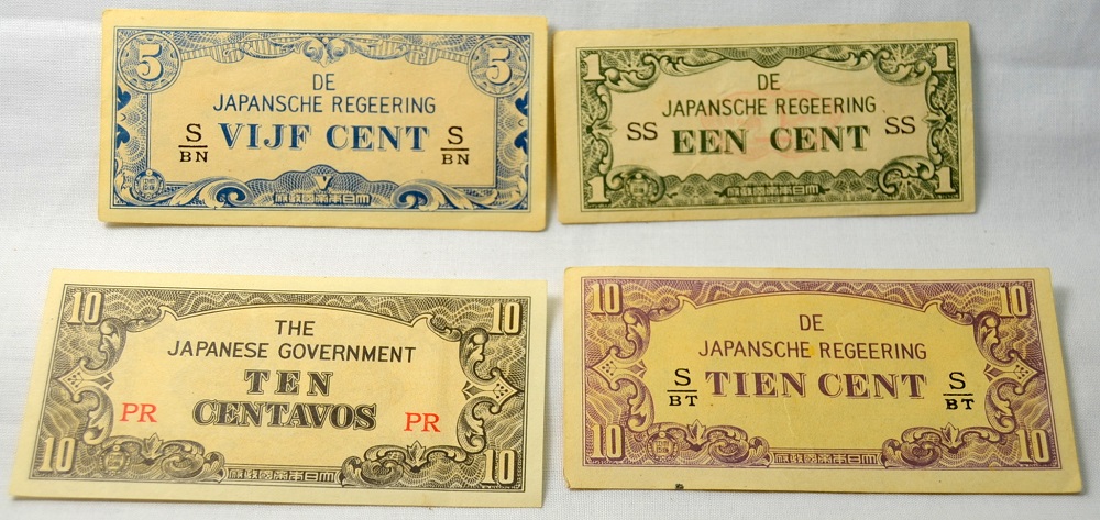 Four Japanese Occupation banknotes | Property Room