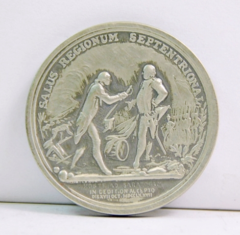 Medal Awarded to Major General Horatio Gates for the Victory at ...