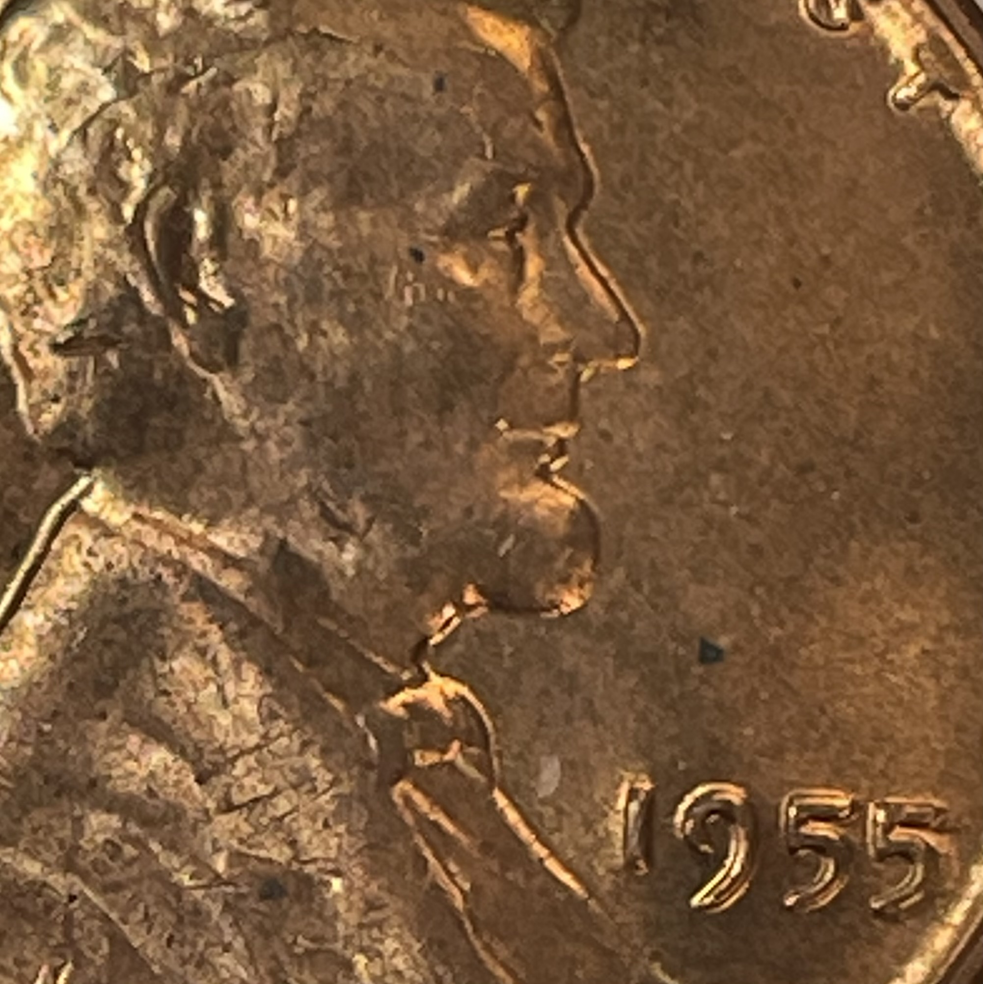 MINT ERROR 1955 Poor Man's Double Die Obverse and Cracked Skull Die ...