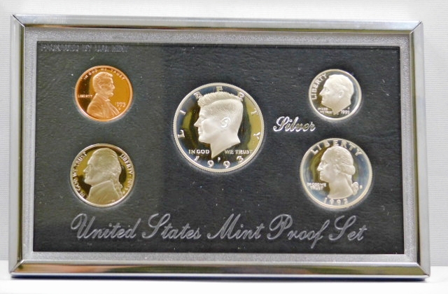 1993 United States Mint Premier Silver Proof Set - In Beautiful Velvet ...
