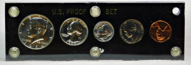 1964 Silver Proof Coin Set in Nice Plastic Holder - Philadelphia Minted ...
