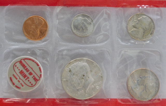 1969 United States Mint Uncirculated Coin Set - Kennedy Half Dollar is ...