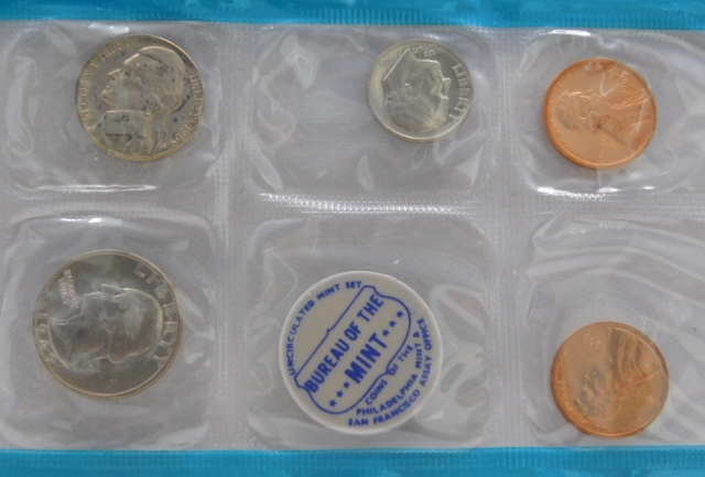 1969 United States Mint Uncirculated Coin Set - Kennedy Half Dollar is ...