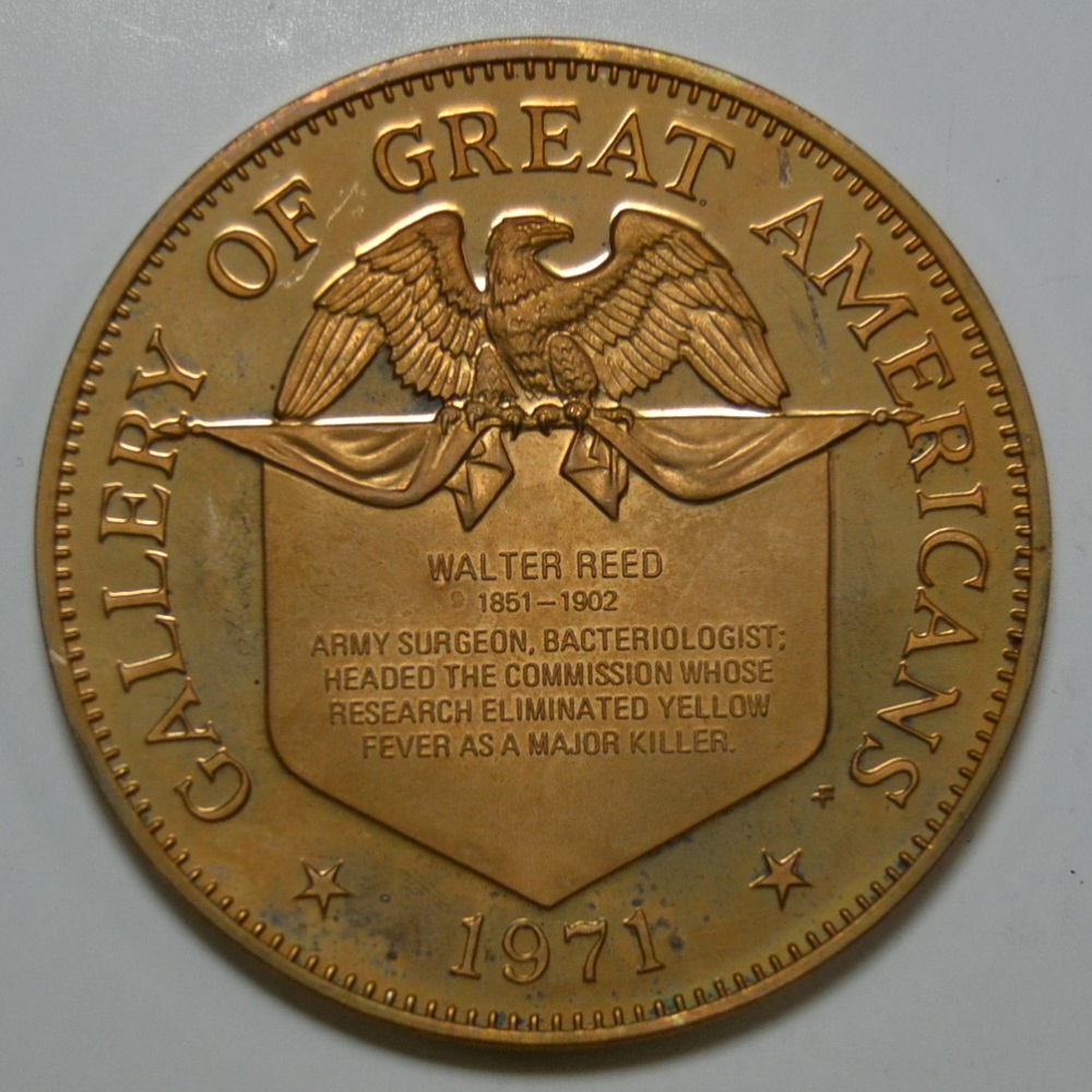 Gallery of Great Americans; 1971 Walter Reed bronze medal | Property Room