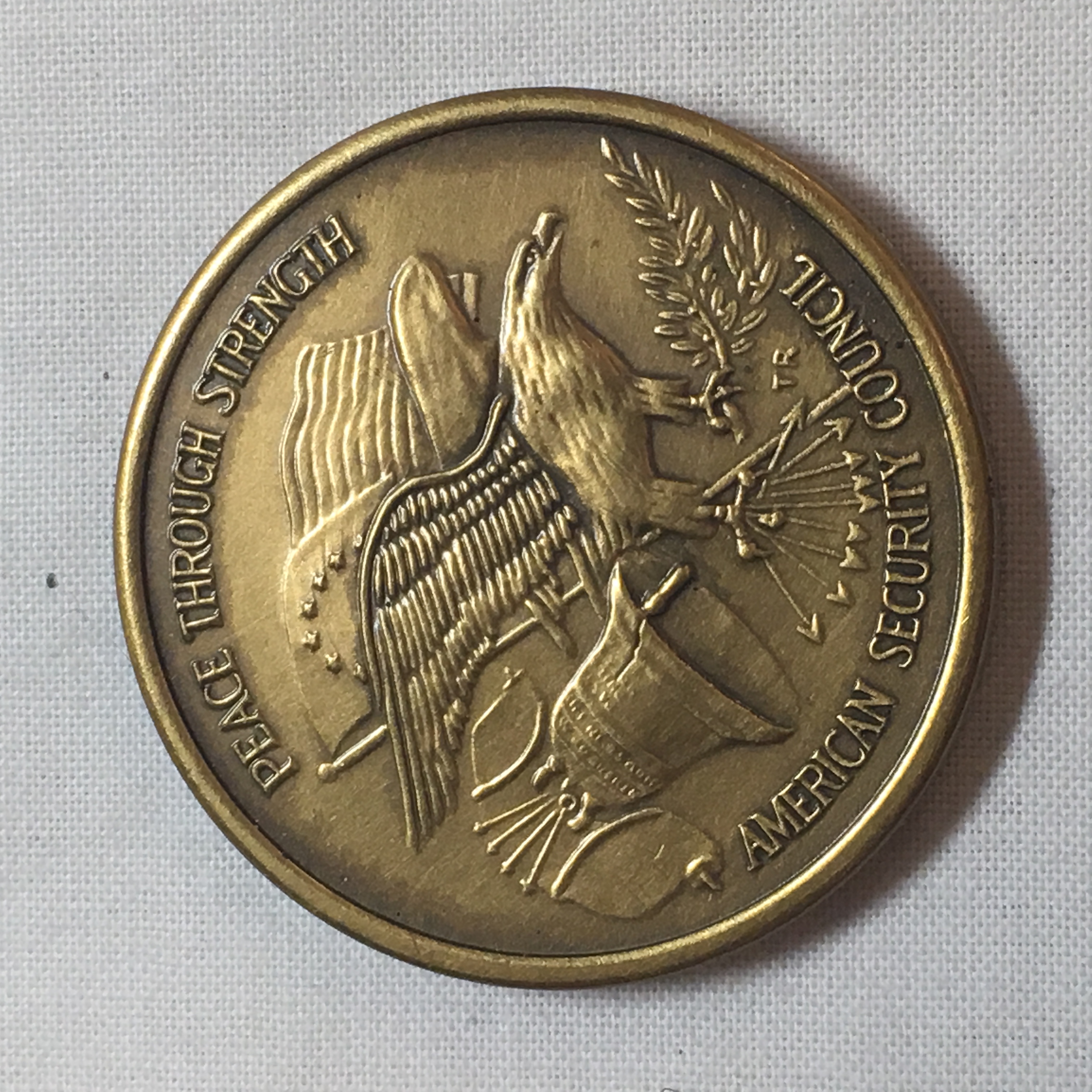 1984 Special Recognition Award - Bronze - Peace Through Strength ...