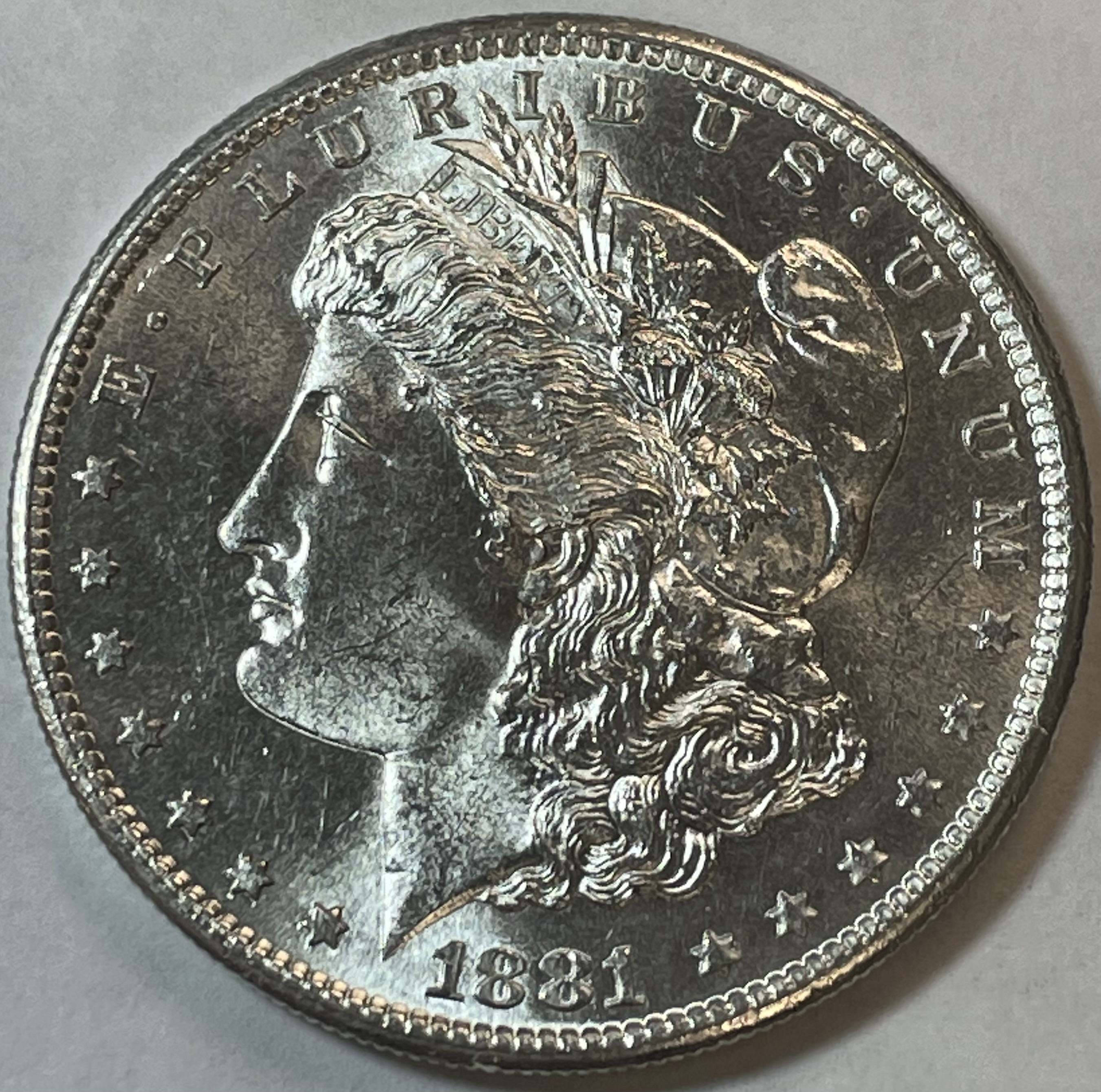 HIGH GRADE 1881-S Morgan Silver Dollar - San Francisco Minted ...