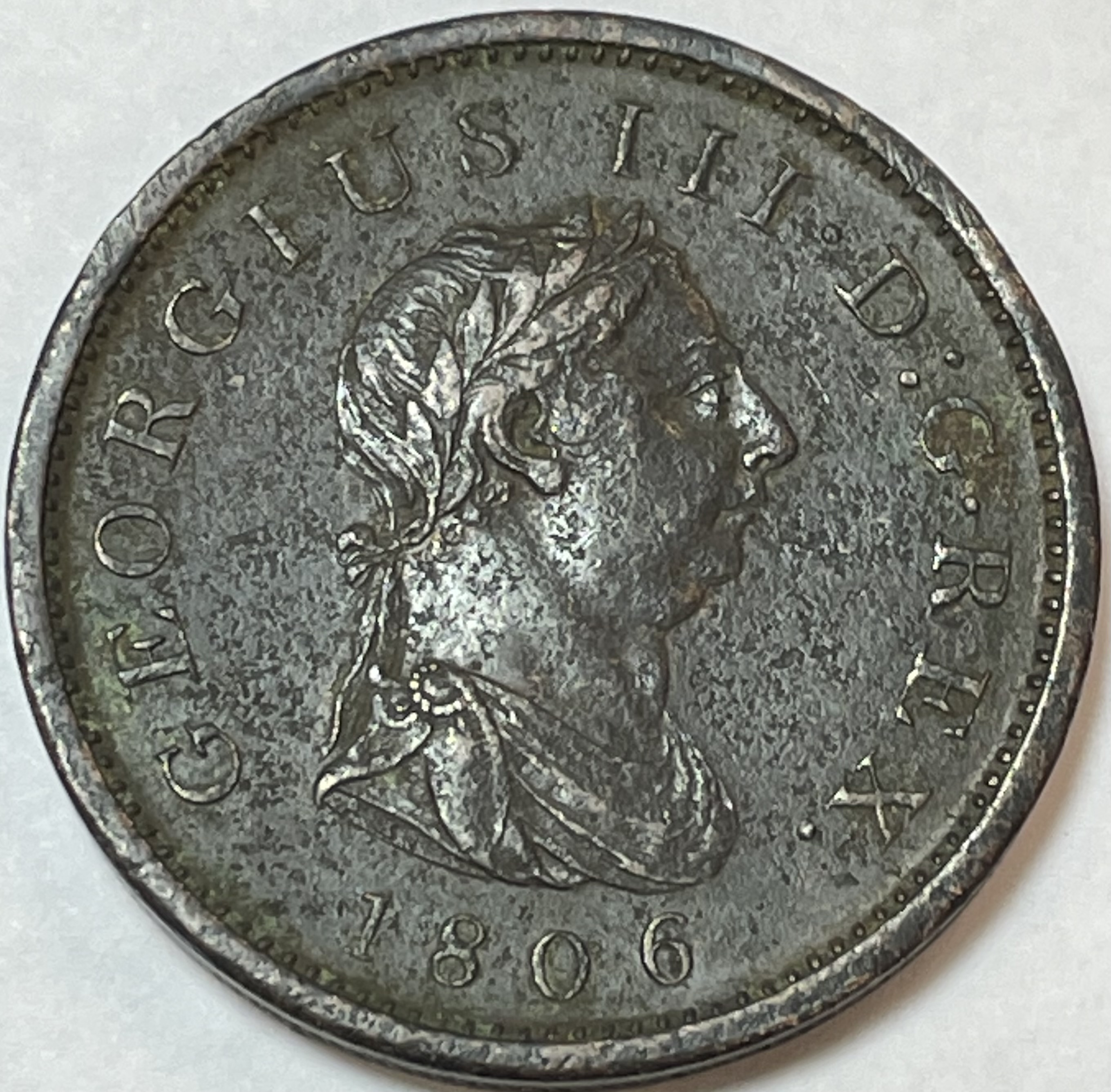 1806 Great Britain King George III Penny | Property Room