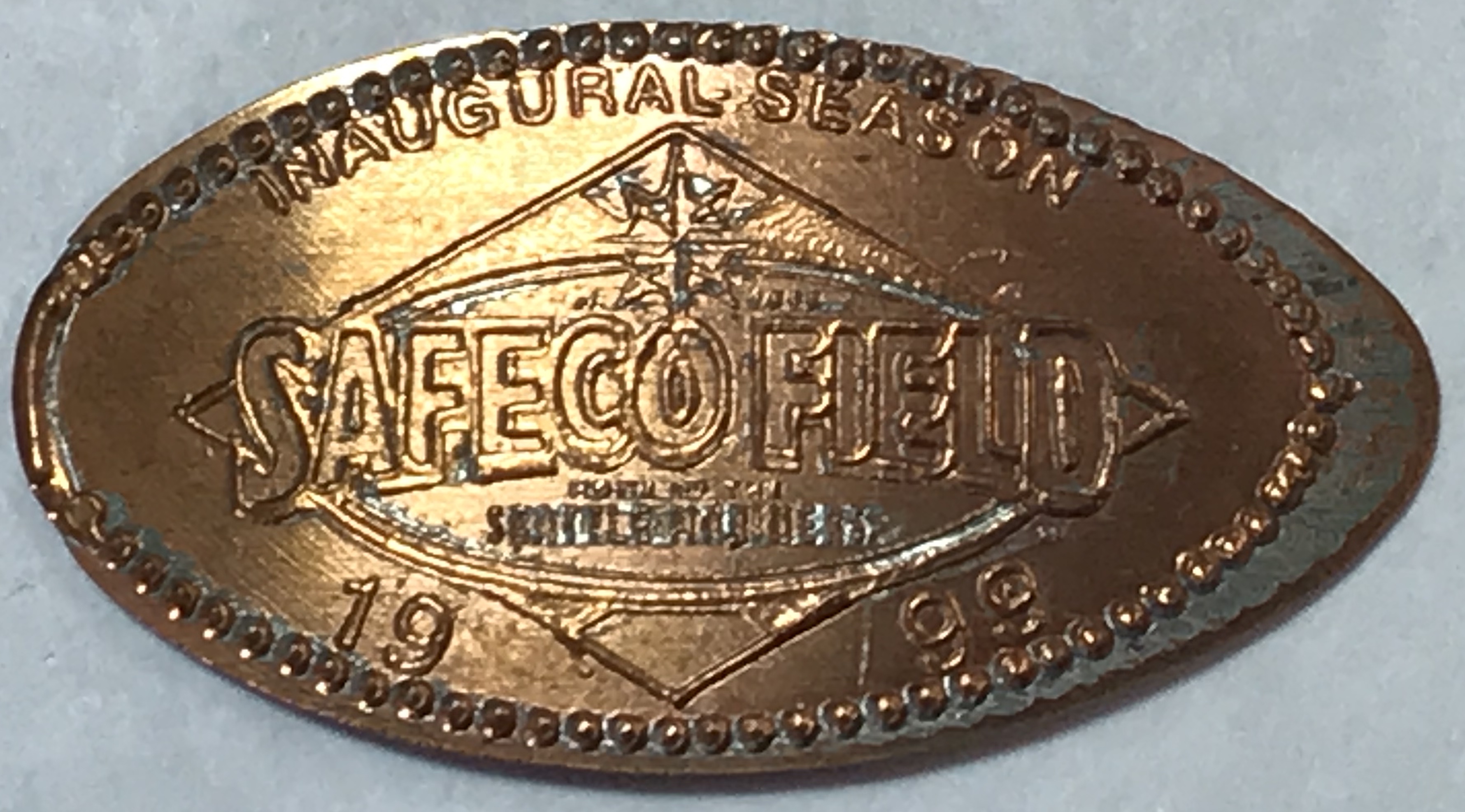 1999 Safeco Field Seattle Mariners Inaugural Season Elongated Cent ...