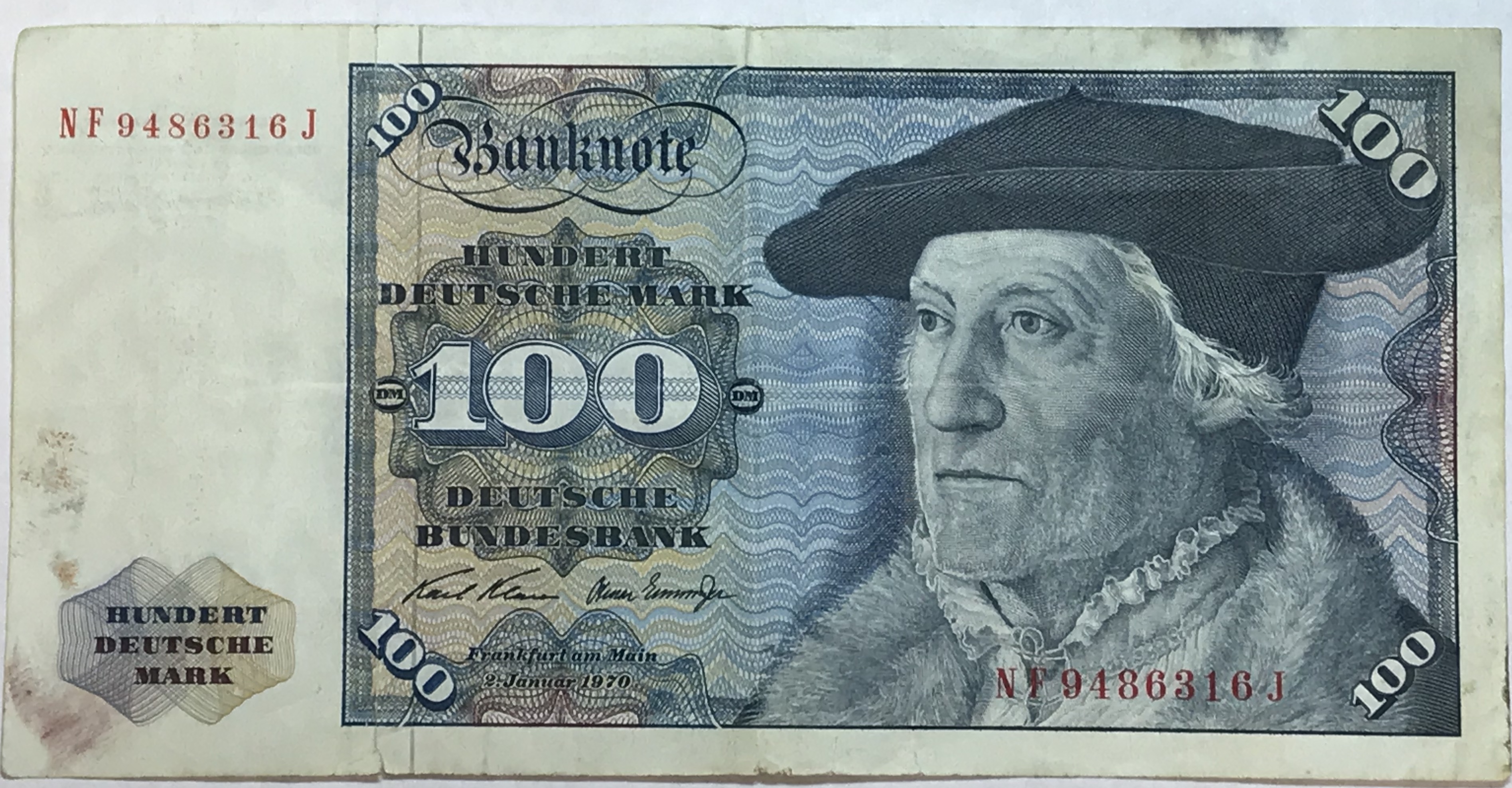 Rare 1970 West Germany 100 Deutsche Marks | Property Room