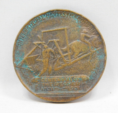 1931 Cyrus McCormick - Invention of Mechanical Reaper Centennial ...