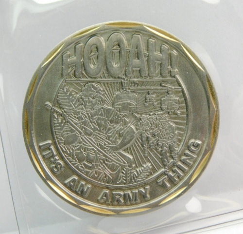Challenge Coin - United States Army - HOOAH!!! - 1.5" Diameter ...