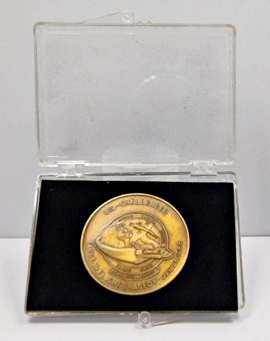 1986 Space Shuttle Challenger Tragedy Memorial Commemorative Coin ...