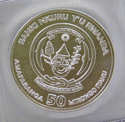 2015 Rwanda Water Buffalo African Wildlife Series 1 oz .999 Fine Silver ...