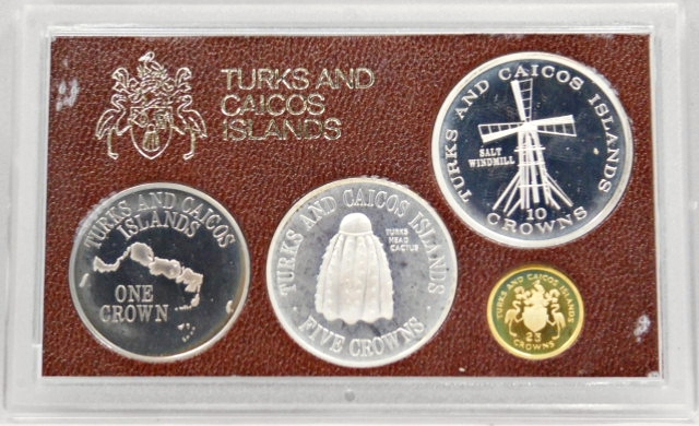 RARE 1976 Turks and Caicos Islands Gold and Silver Proof Set - #30 of ...
