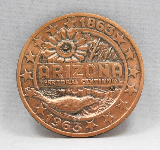1863-1963 Arizona Territorial Centennial Coin/Medal | Property Room
