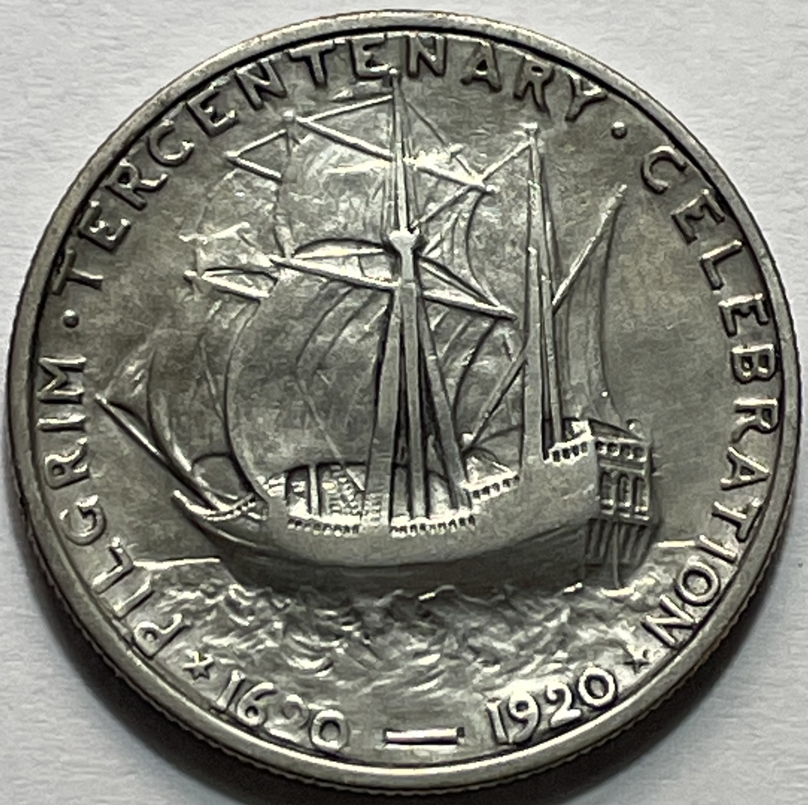 1920 Pilgrim Tercentenary Commemorative Silver Half Dollar | Property Room