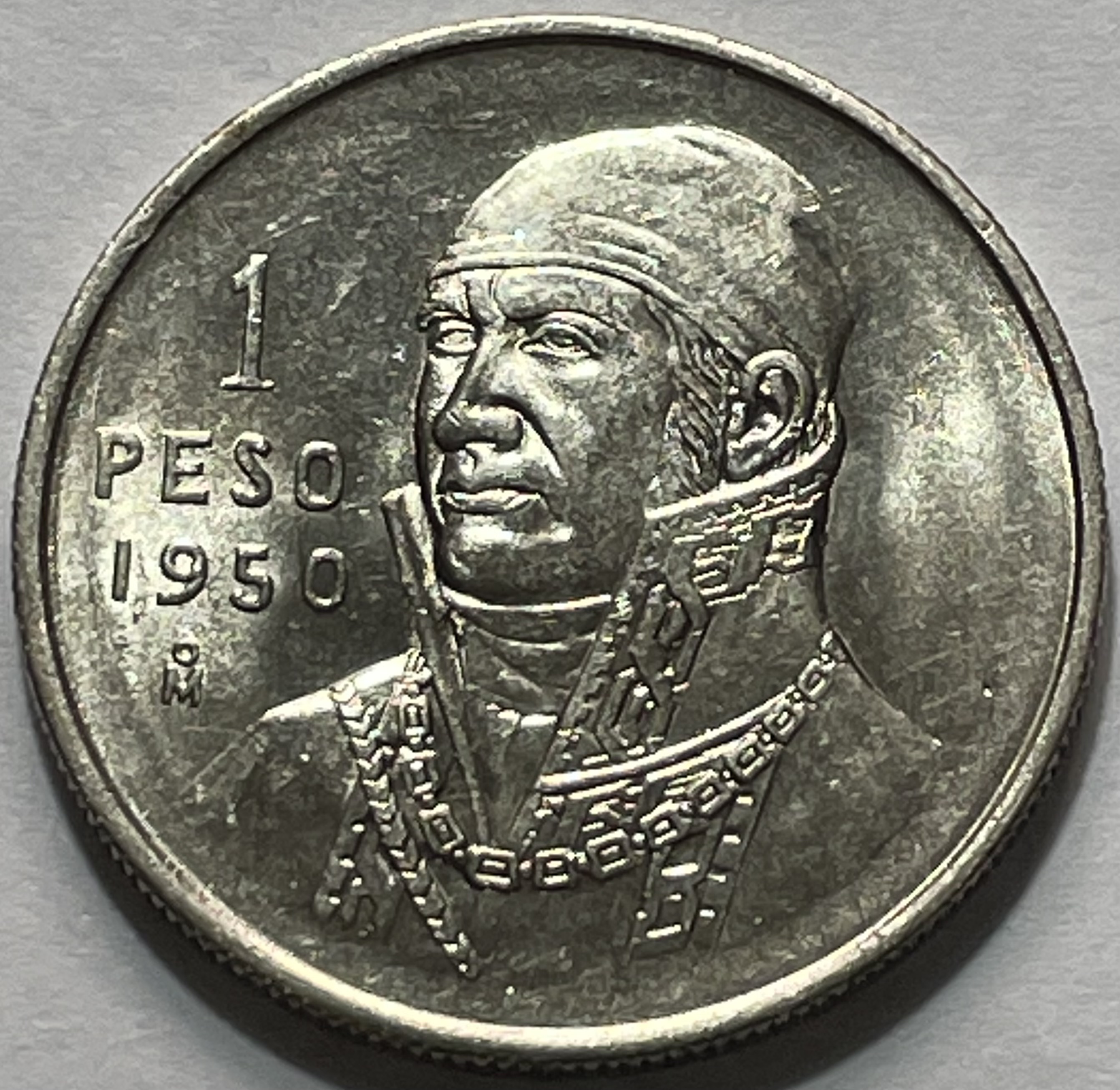 1950 Mexico Silver Peso - High Grade | Property Room