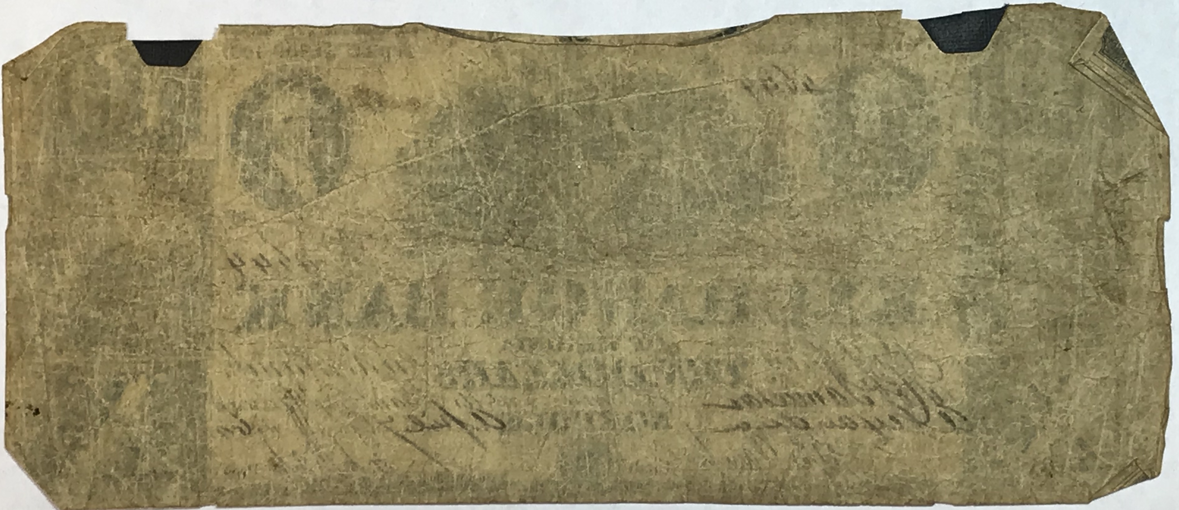 1860 $10 Exchange Bank of Virginia Obsolete Bank Note | Property Room