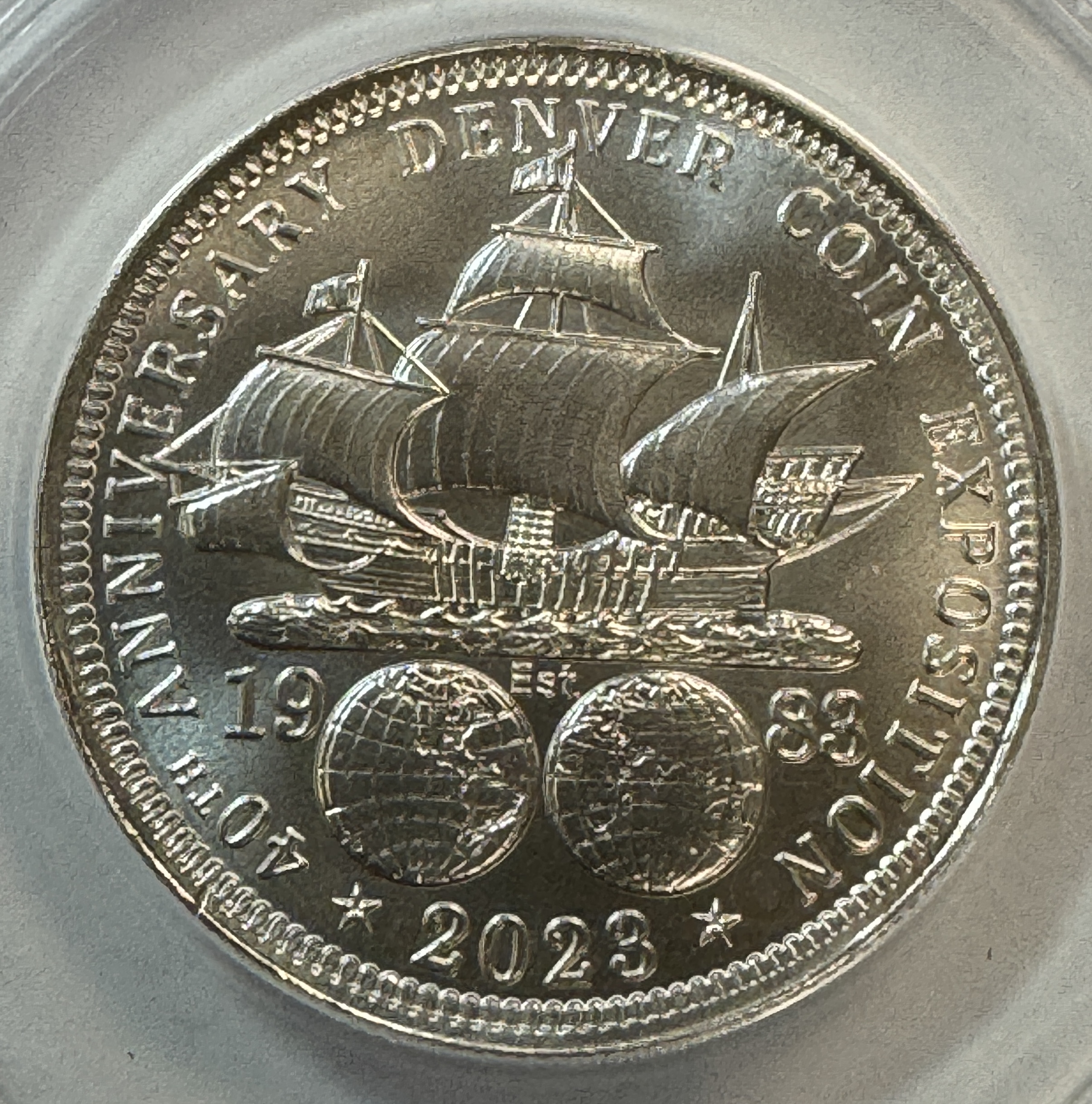 EXTREMELY RARE 2023 50c Daniel Carr Denver Coin Expo 40th Anniversary ...